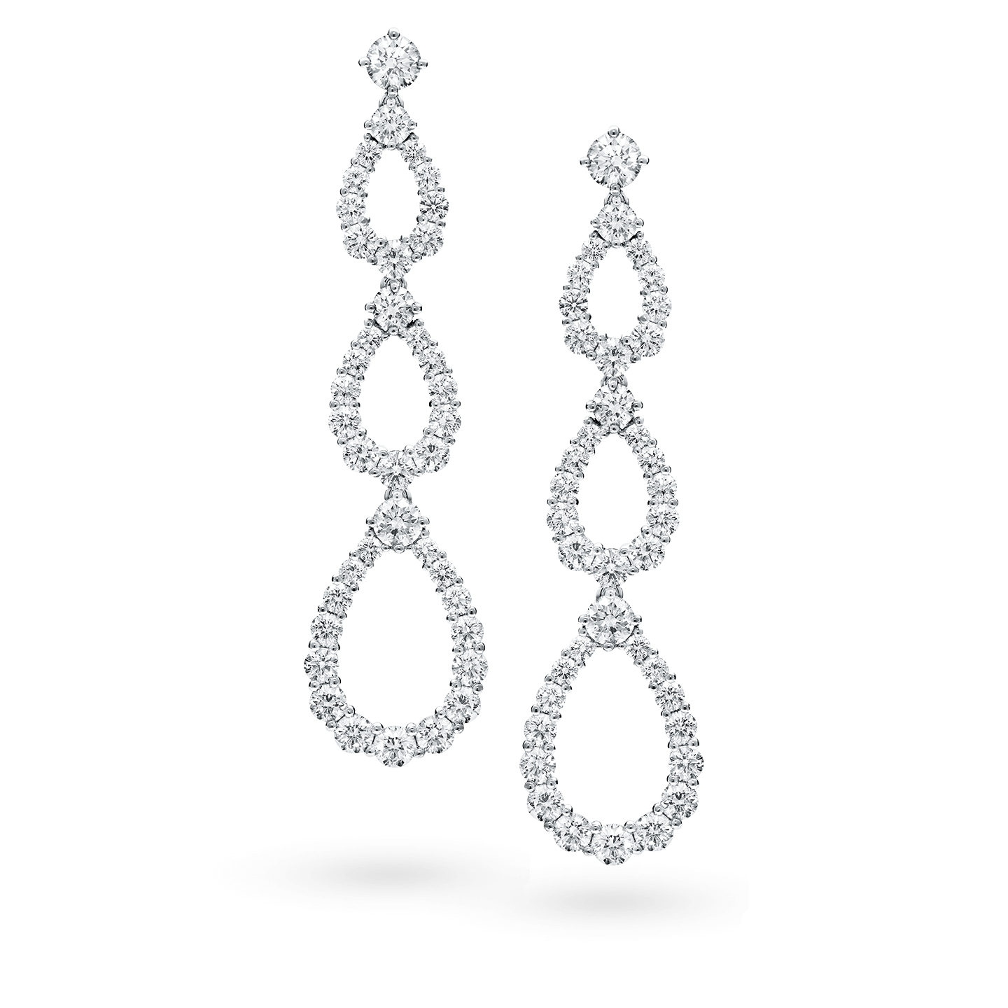 Diamond Loop Chandelier Earrings | Harry Winston