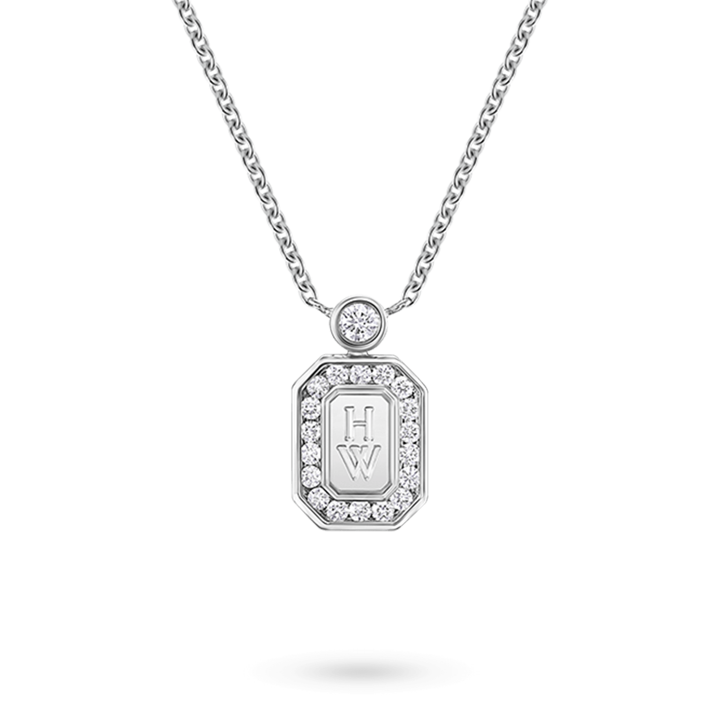 HW Logo 沙弗莱石和钻石项链 | Harry Winston