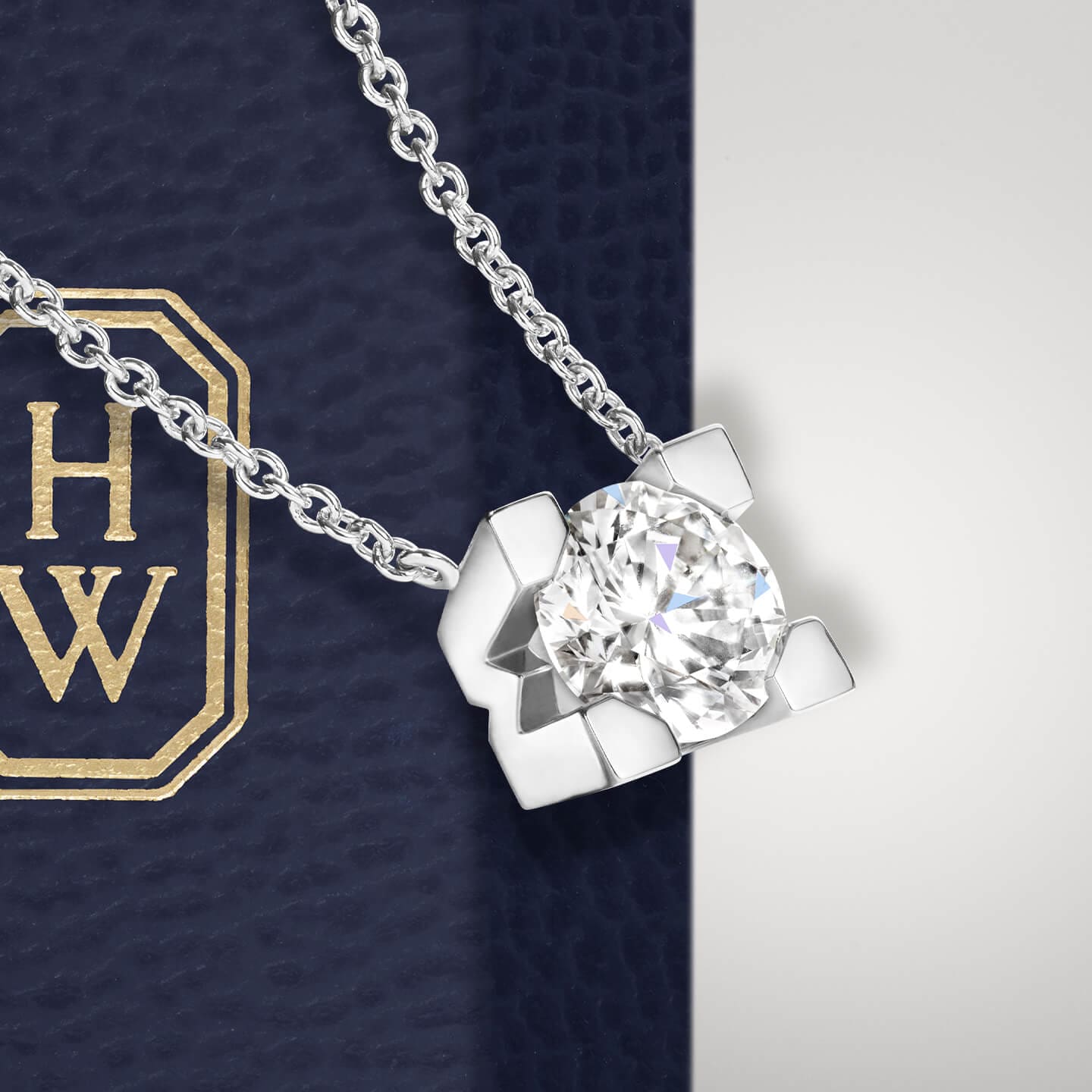 Classic Winston Pear-Shaped Diamond Engagement Ring | Harry Winston