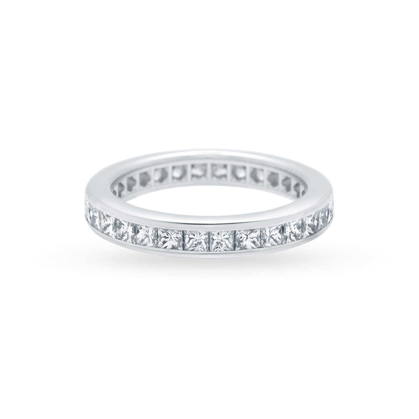 Channel-Set Princess-Cut Diamond Wedding Band| Harry Winston