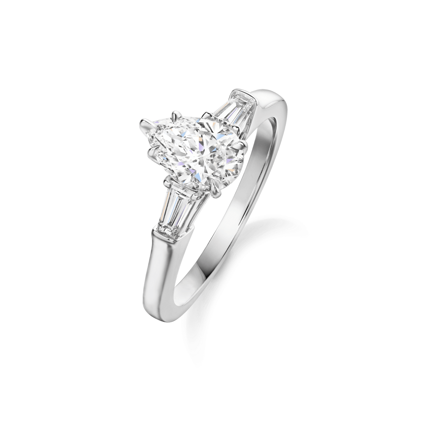 Classic Winston Pear-Shaped Diamond Engagement Ring | Harry Winston