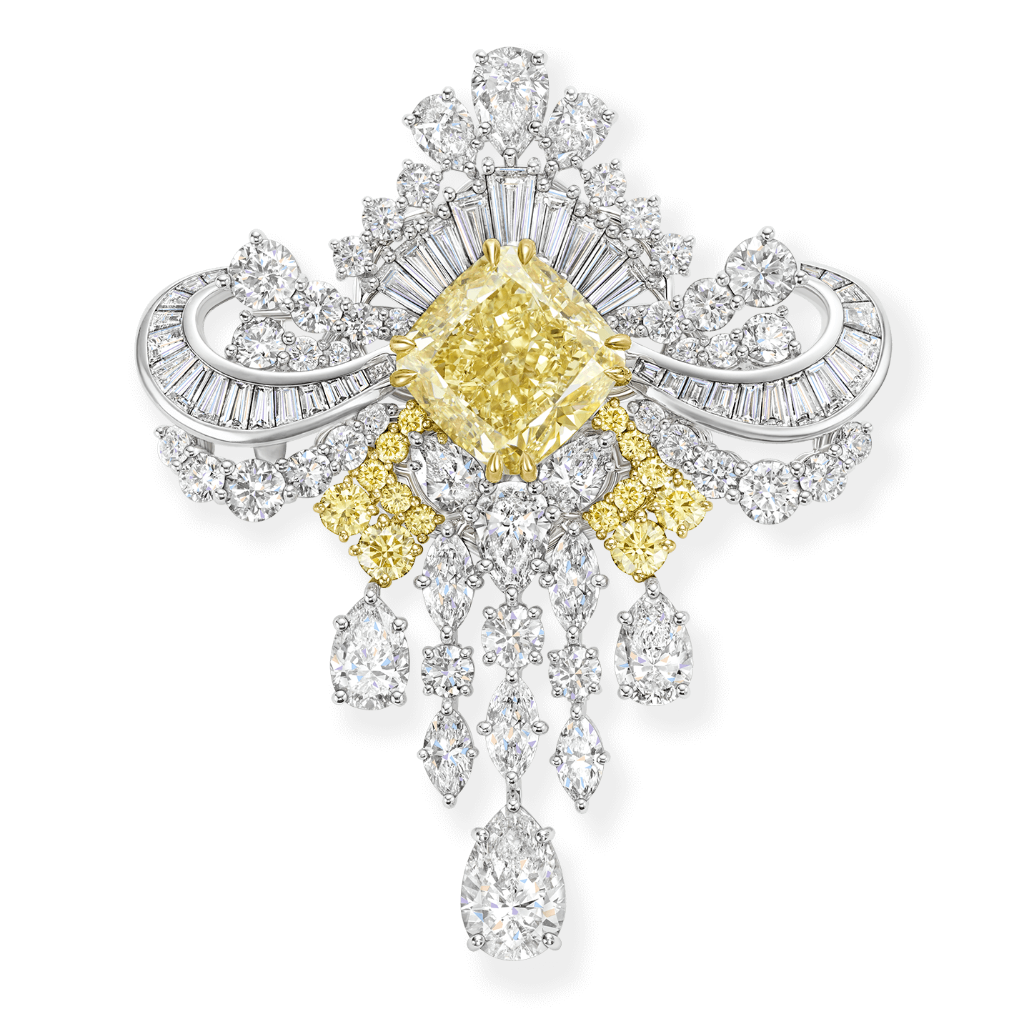 Yellow Diamond Brooch | Harry Winston